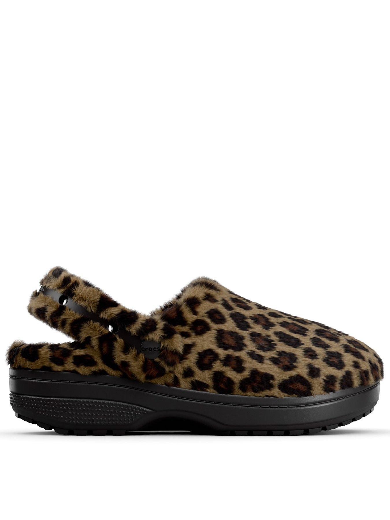 Crocs Classic Unfurgettable Animal Clog -Sepia/Leopard | Littlewoods