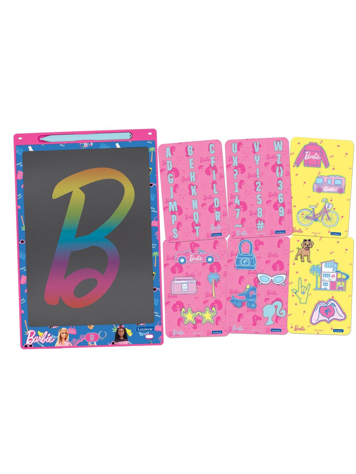 Barbie 11'' Multicolour E-Ink Learning Drawing Tablet with Stencils ...