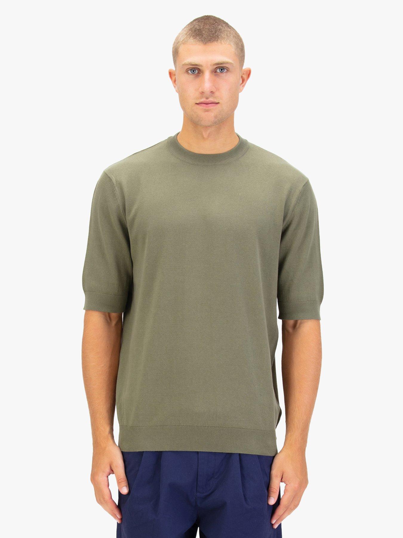 Luke 1977 Farrington Knitted T-shirt - Green | Littlewoods