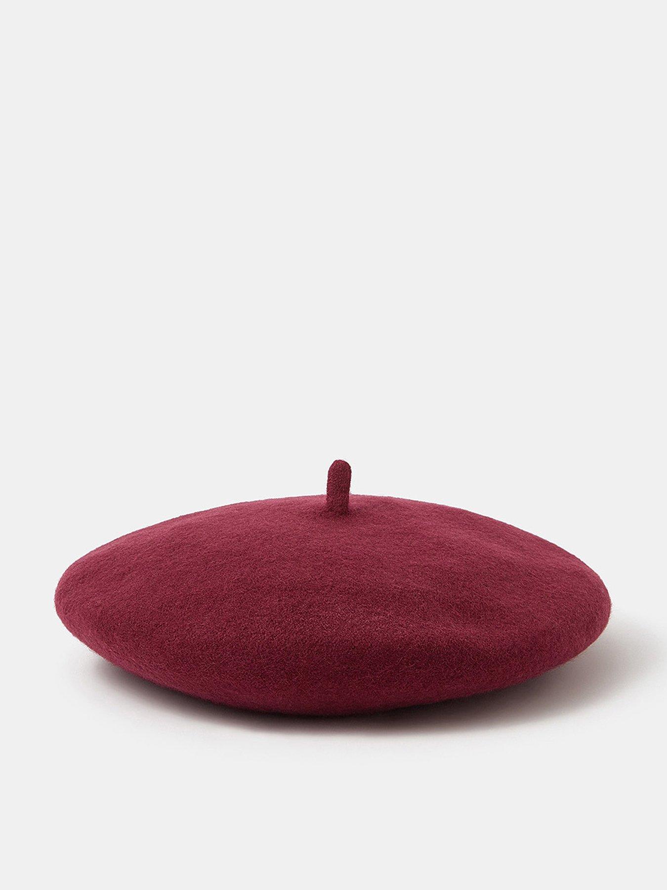 Accessorize Plain Wool Beret - Black | Littlewoods