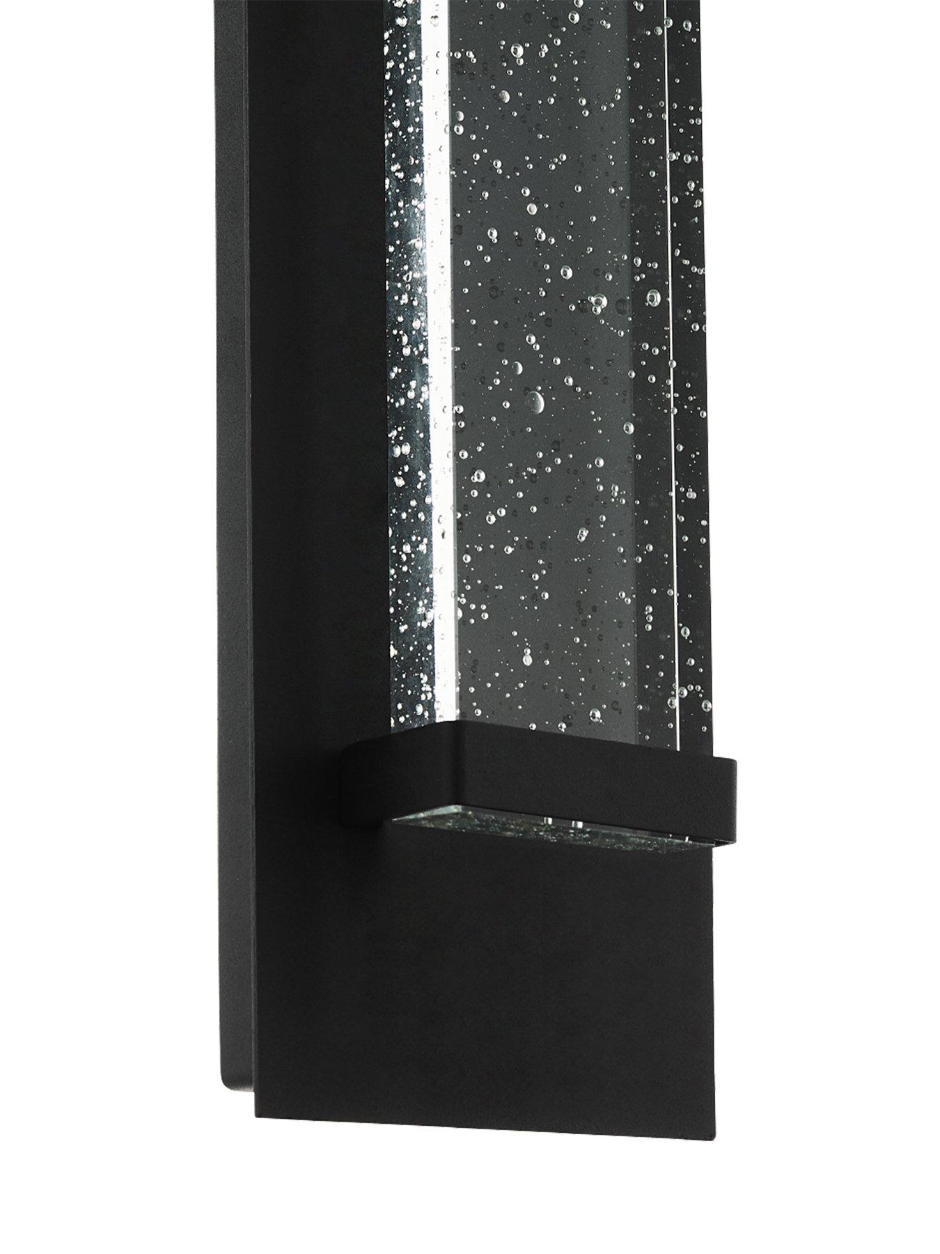 Eglo Villagrazia LED Exterior Glass Bubble effect Wall Light | Littlewoods