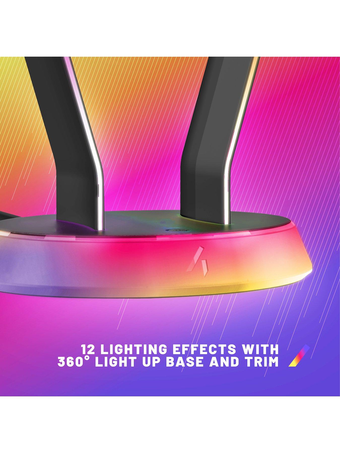Stealth Light Up Charging Headset Stand - Glow Black | Littlewoods