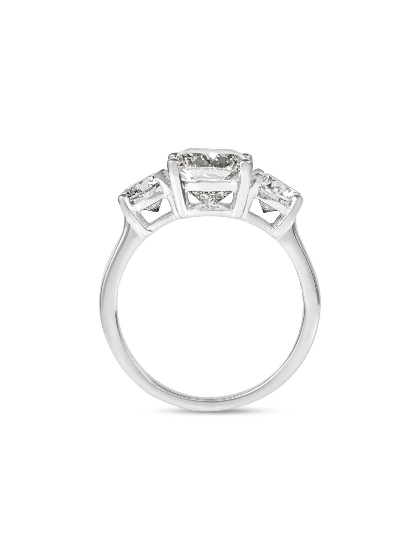 Love DIAMOND Mixed Shapes Trilogy Ring - Lab Grown | Littlewoods