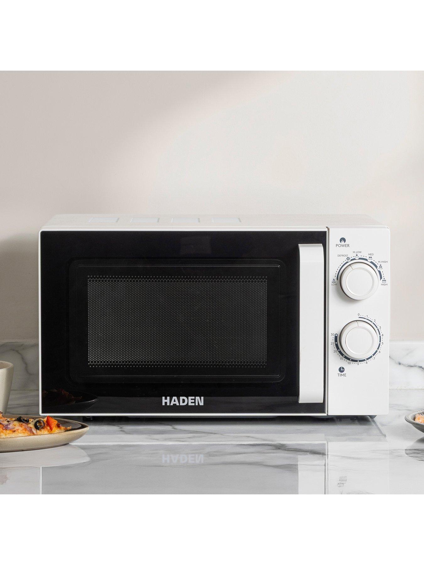 Haden 20L 700W Microwave Stainless Steel Interior - White | Littlewoods