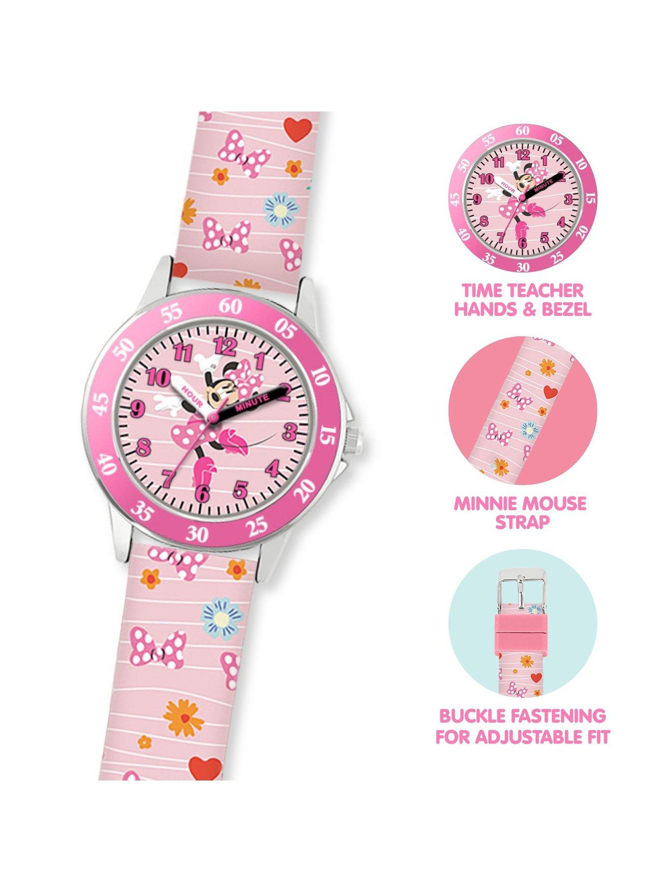 Disney Minnie Mouse Printed Time Teacher | Littlewoods