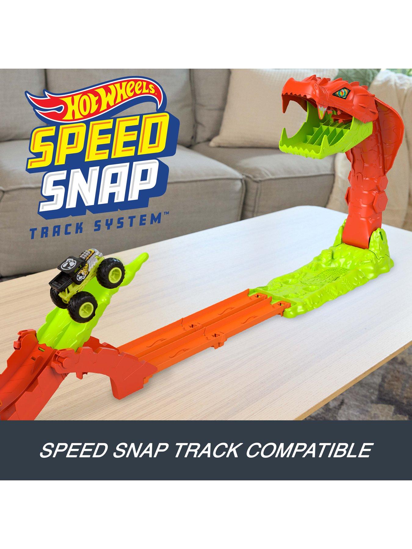 Hot Wheels Monster Trucks Snake Slam Takedown Playset - Bone Shaker ...