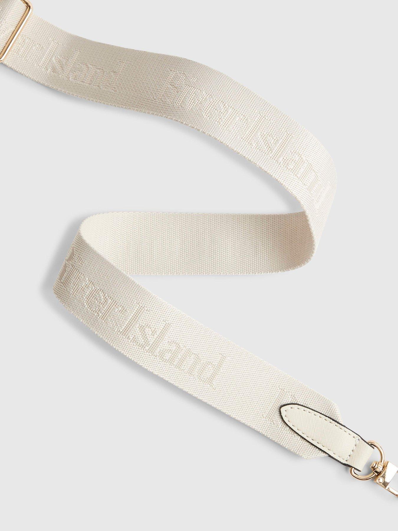 River Island Monogram Emboss Messenger Bag - Cream | Littlewoods