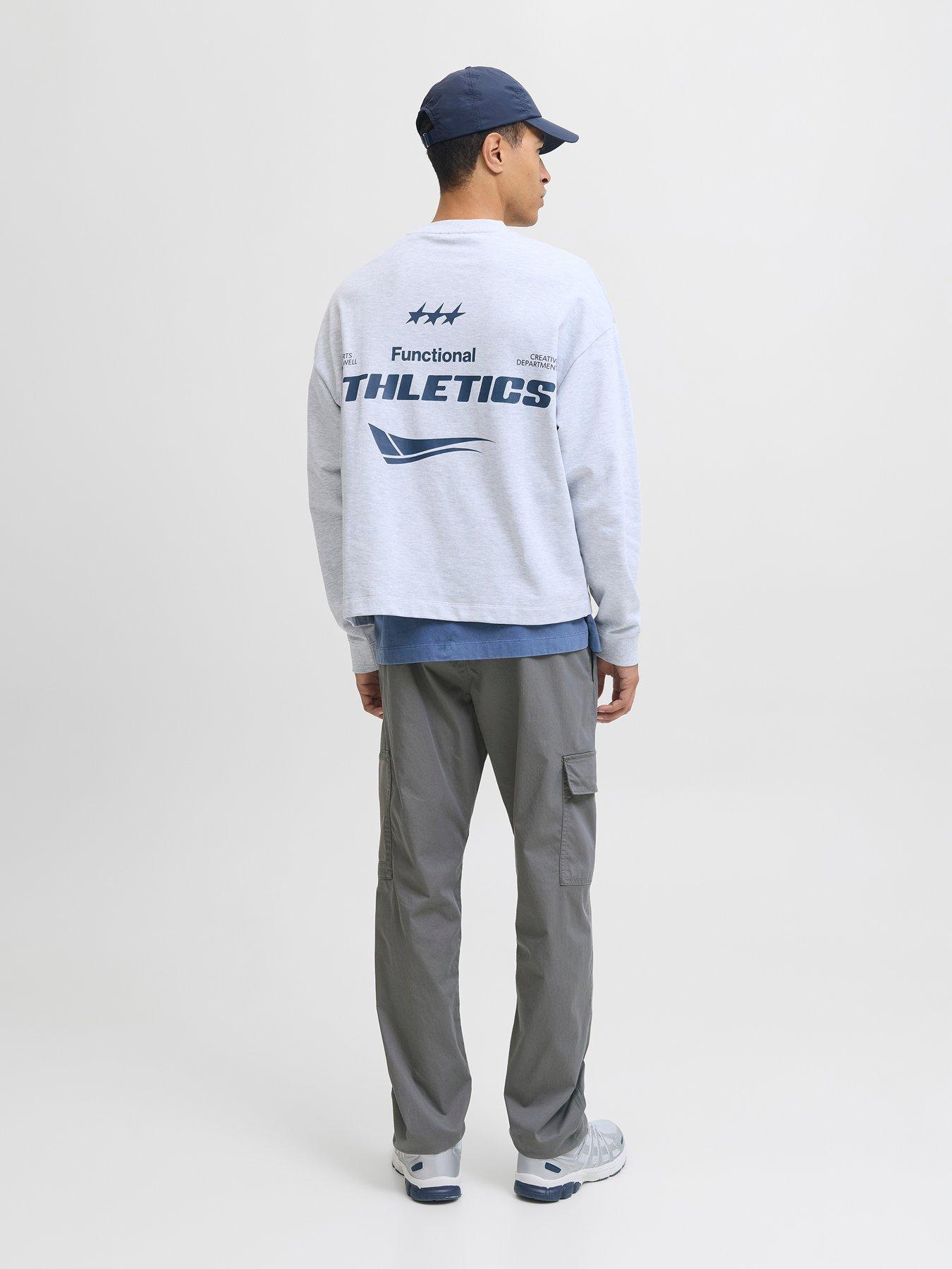Jack & Jones Kane River Tech Cargo Trousers - Grey | Littlewoods