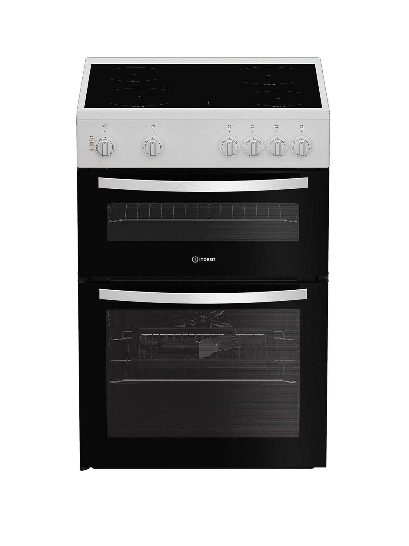 Indesit ITE6VMW Freestanding Electric Cooker - White | Littlewoods