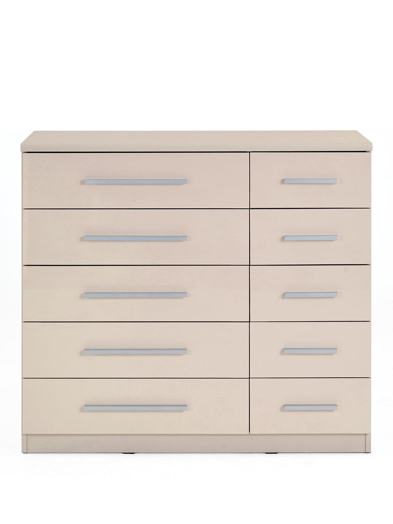 The Very Collection Prague Gloss 5+5 Wide Chest - FSC® Certified ...
