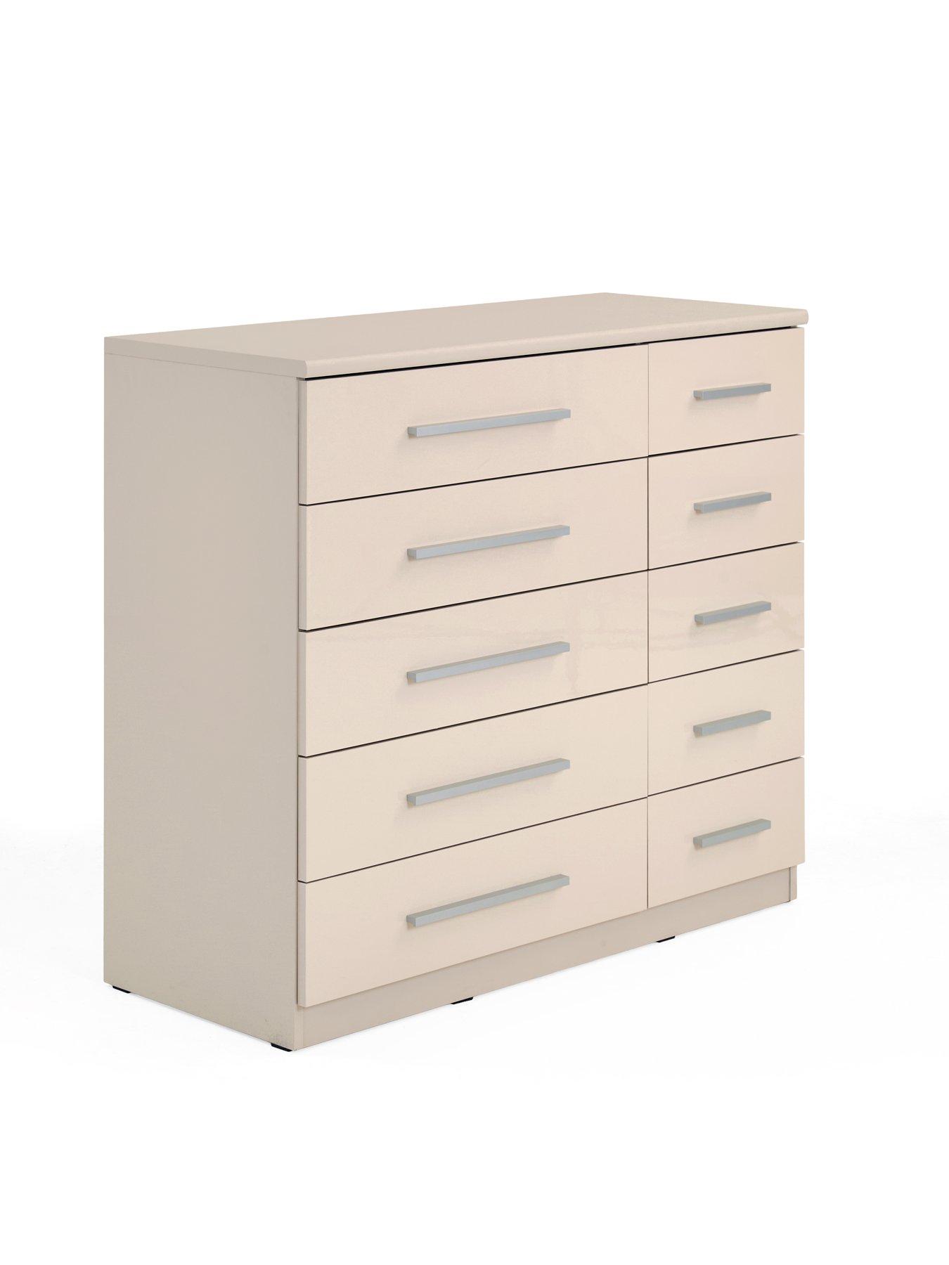 The Very Collection Prague Gloss 5+5 Wide Chest - FSC® Certified ...