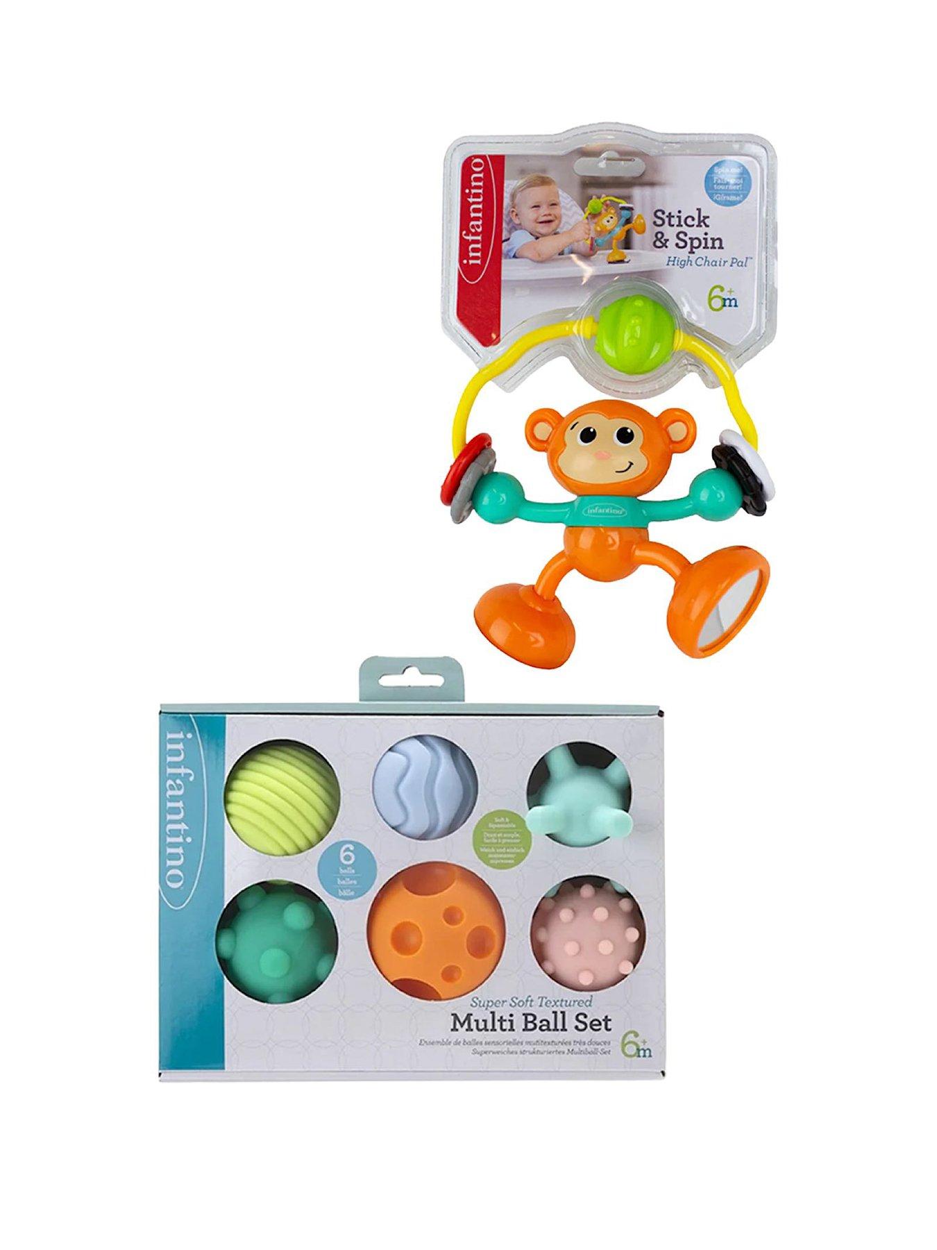 Infantino Stick & Spin Highchair Pal Monkey and Supersoft Sensory ...