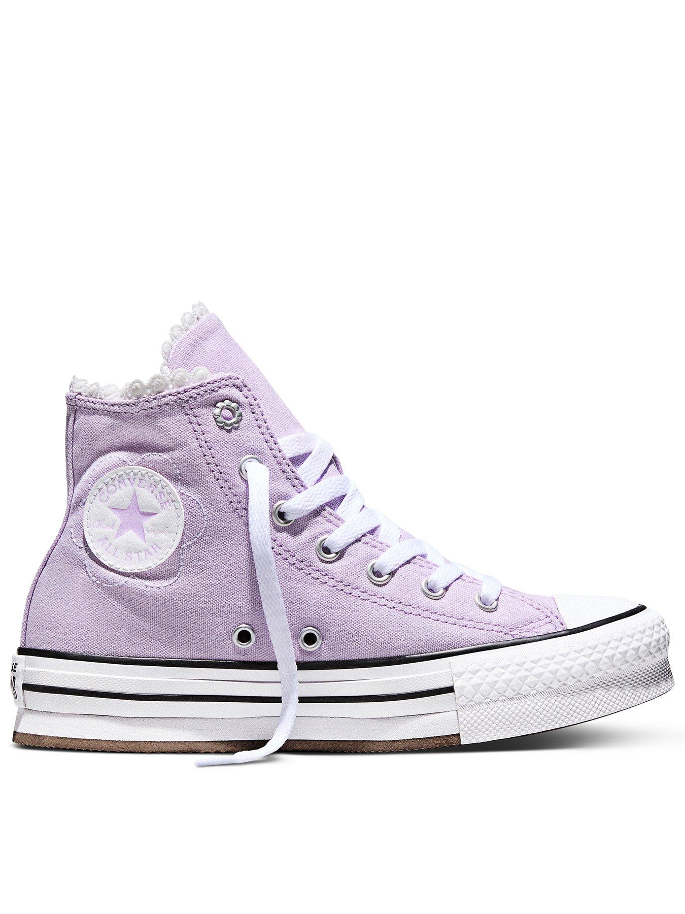 Converse Kids Chuck Taylor All Star Eva Lift High Top - Purple ...