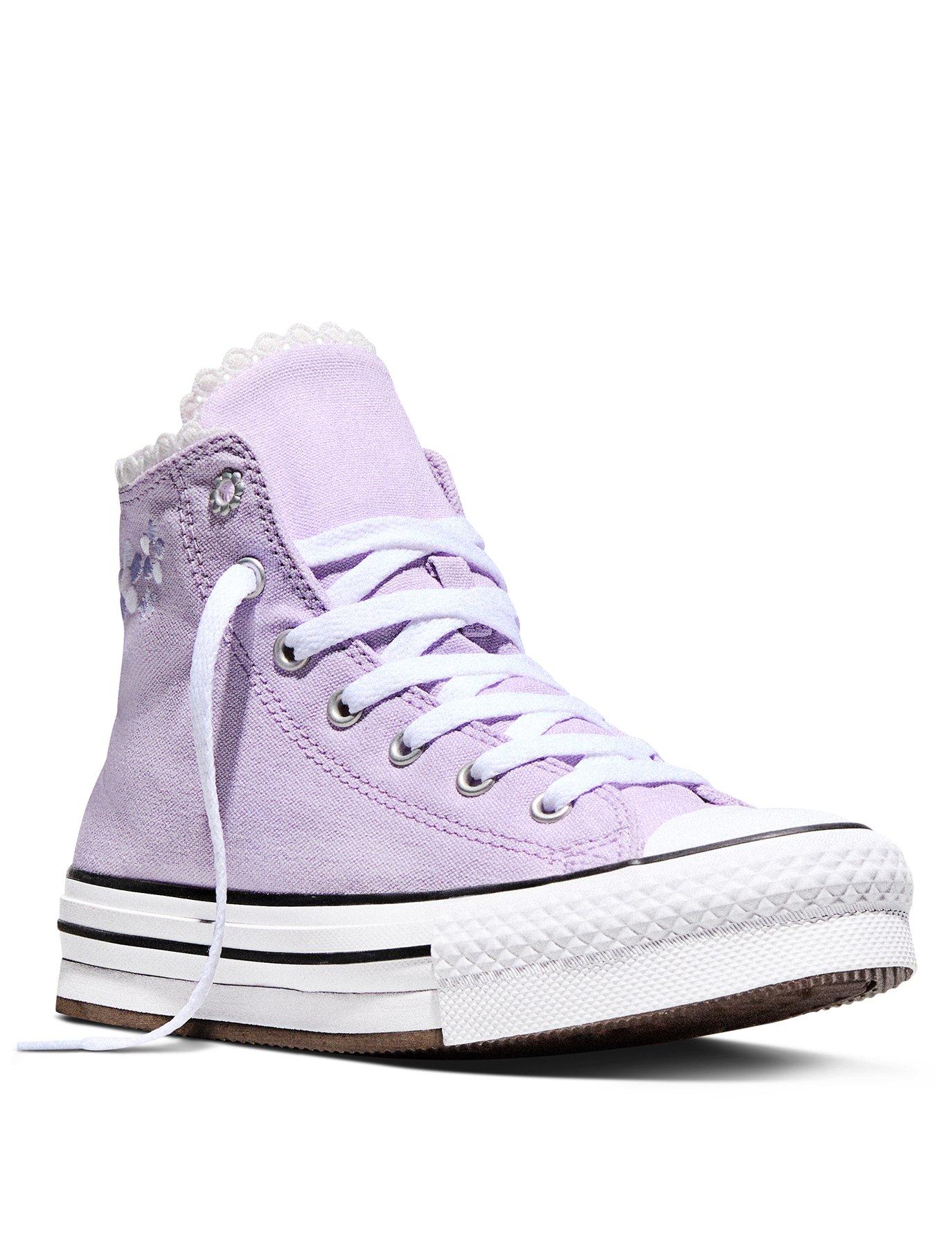 Converse Kids Chuck Taylor All Star Eva Lift High Top - Purple ...