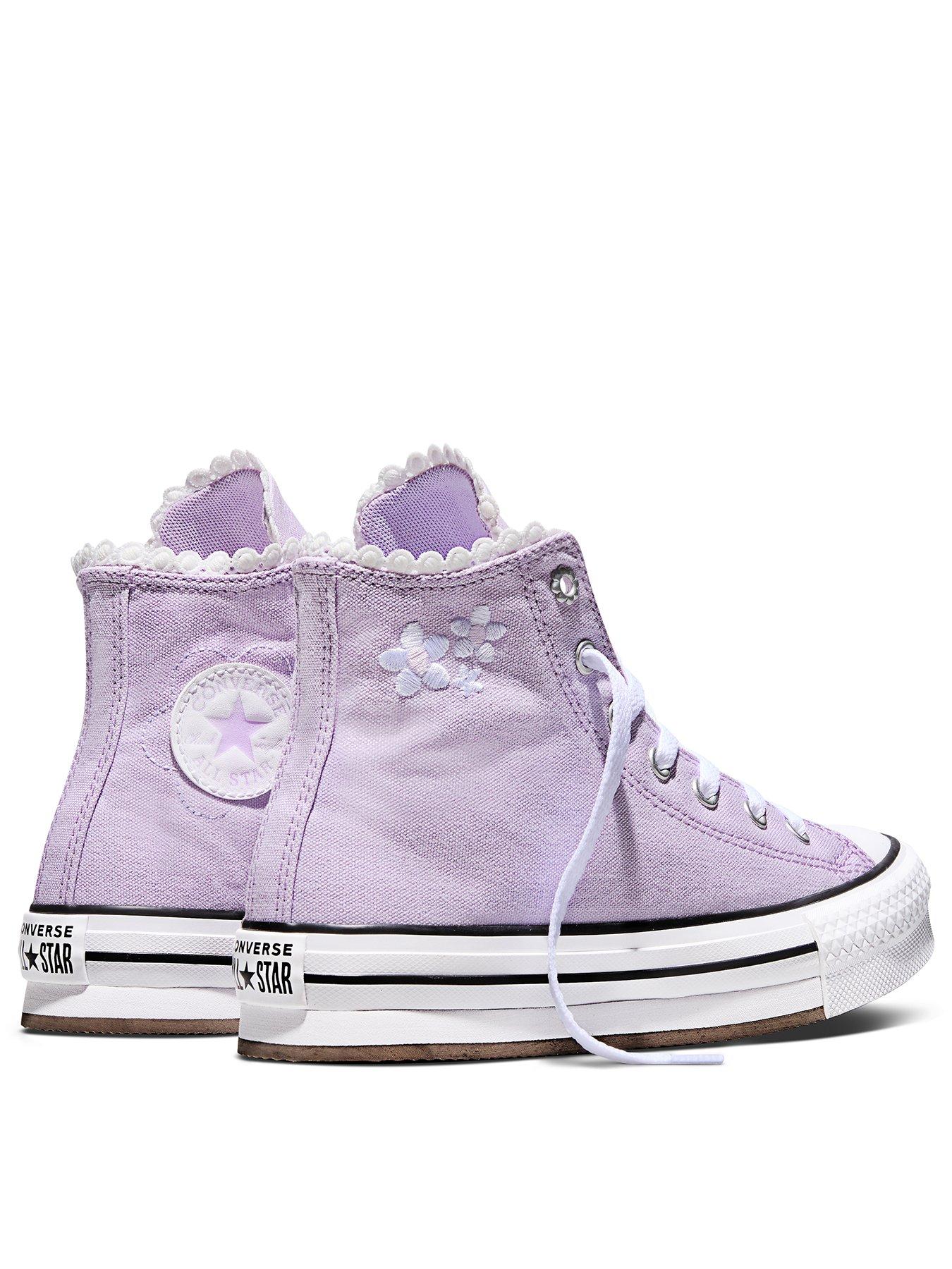 Converse Kids Chuck Taylor All Star Eva Lift High Top - Purple ...