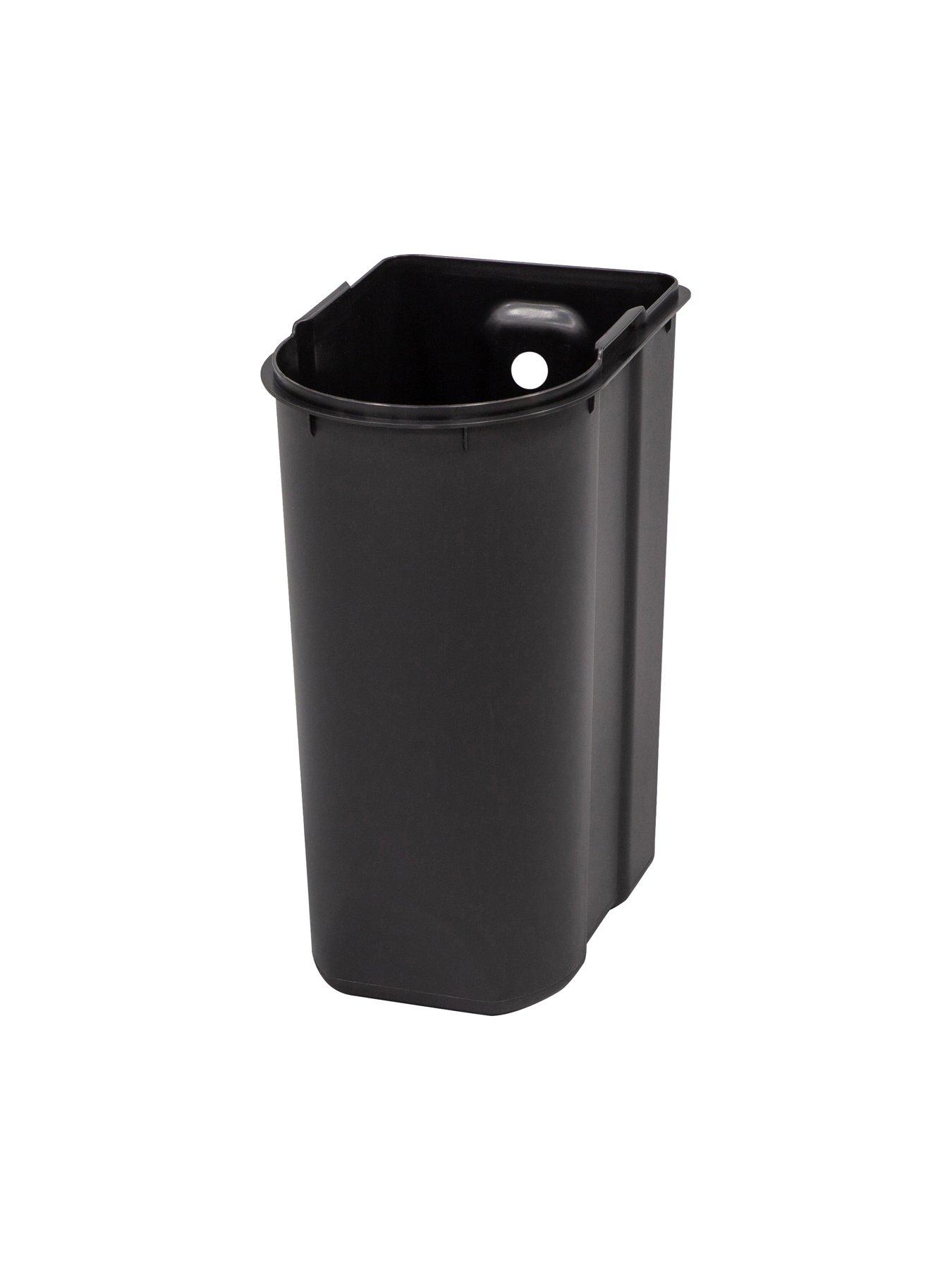 Black & Decker B+d 10l Curved Slim Line Pedal Bin - White | Littlewoods