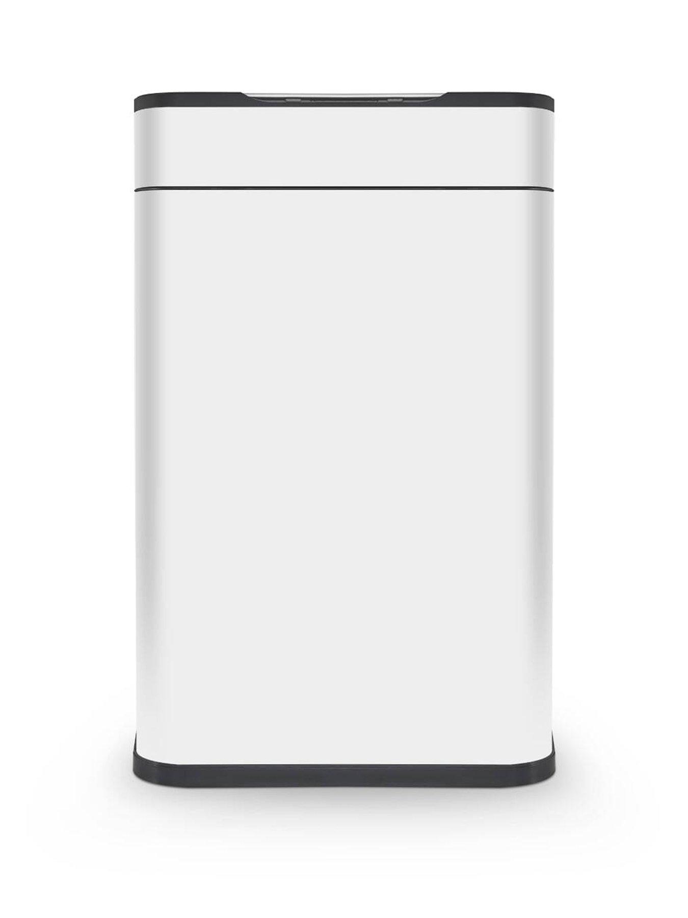 Tower 60L Ozone Sensor Bin, Carbon Filter, White | Littlewoods