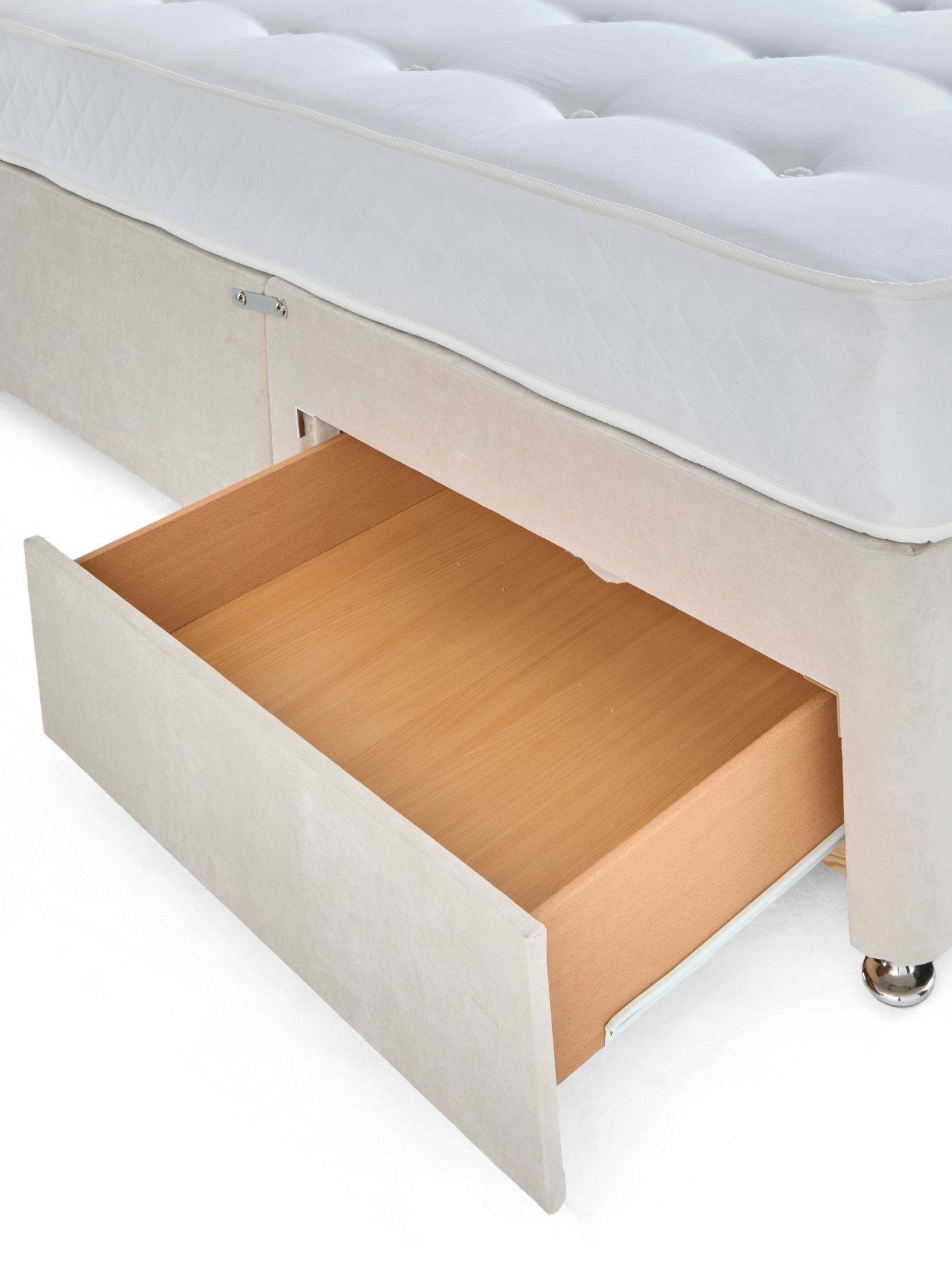The Very Collection Sheridan Double Divan & Hb With 2 Drawers & Tufted ...